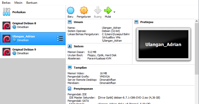 Tutorial Install Debian 8 di VirtualBox
