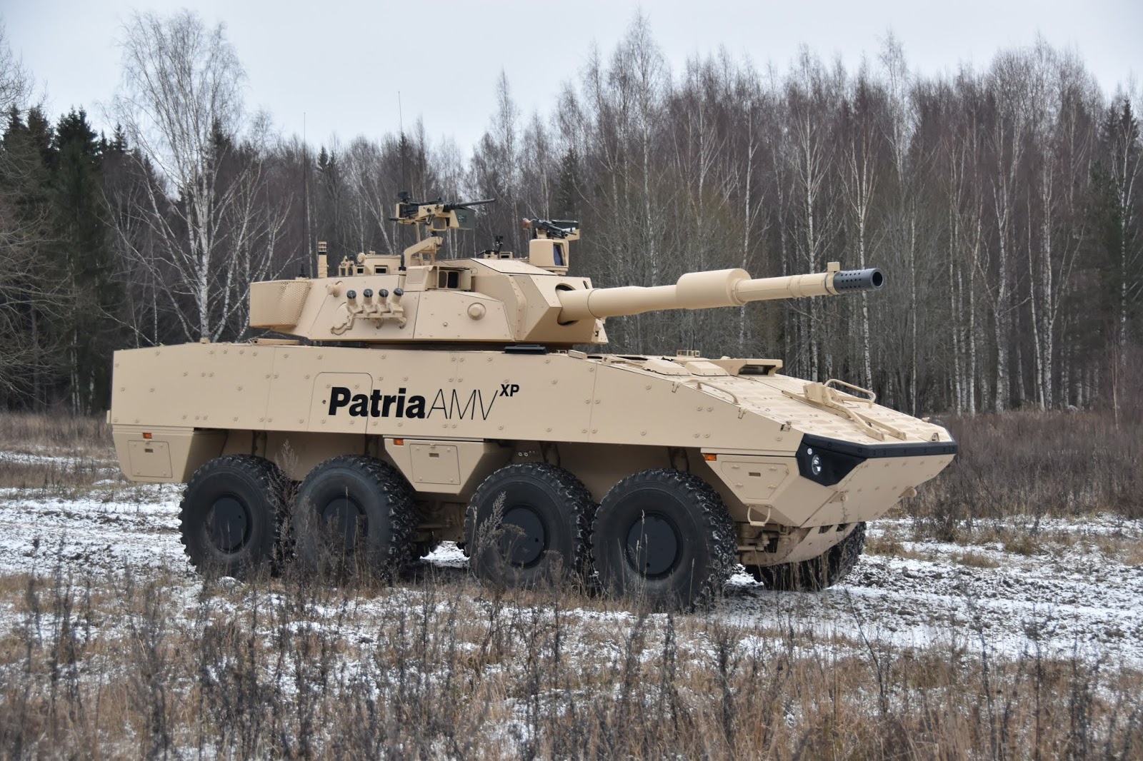 desarrollo defensa y tecnologia belica: Patria AMV XP Armas Blindada de Oferta XP 120 mm L45 HITFACT
