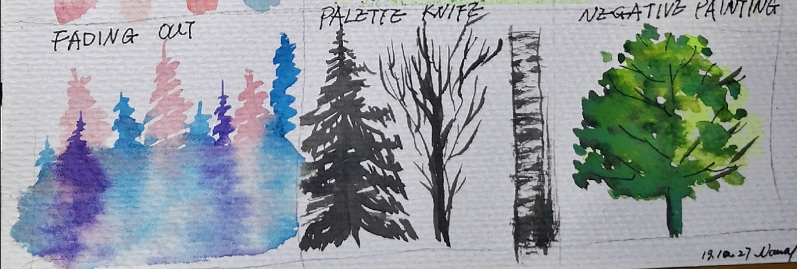 12 watercolor techniques for beginner, How to draw watercolor basic ...