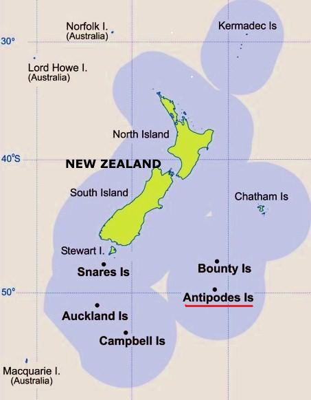Ultima Thule: Antipodes Islands - hostile and barren, the first land to ...