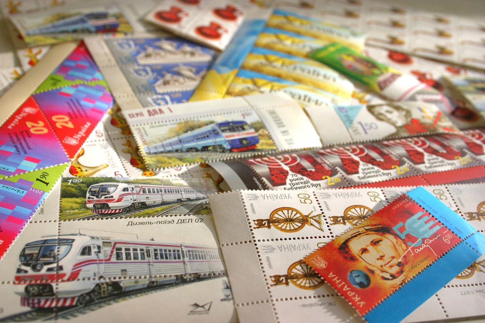 Postcard for Delilac: Ukrainian stamps 2011