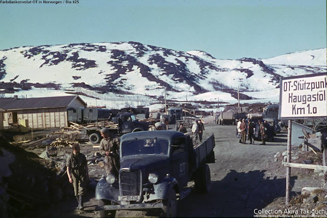 World War II in Color: OT (Organisation Todt) in Norway