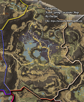 New World: Ebonscale Reach azoth spring map