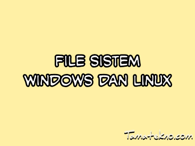 Jenis-jenis file sistem pada windows dan linux