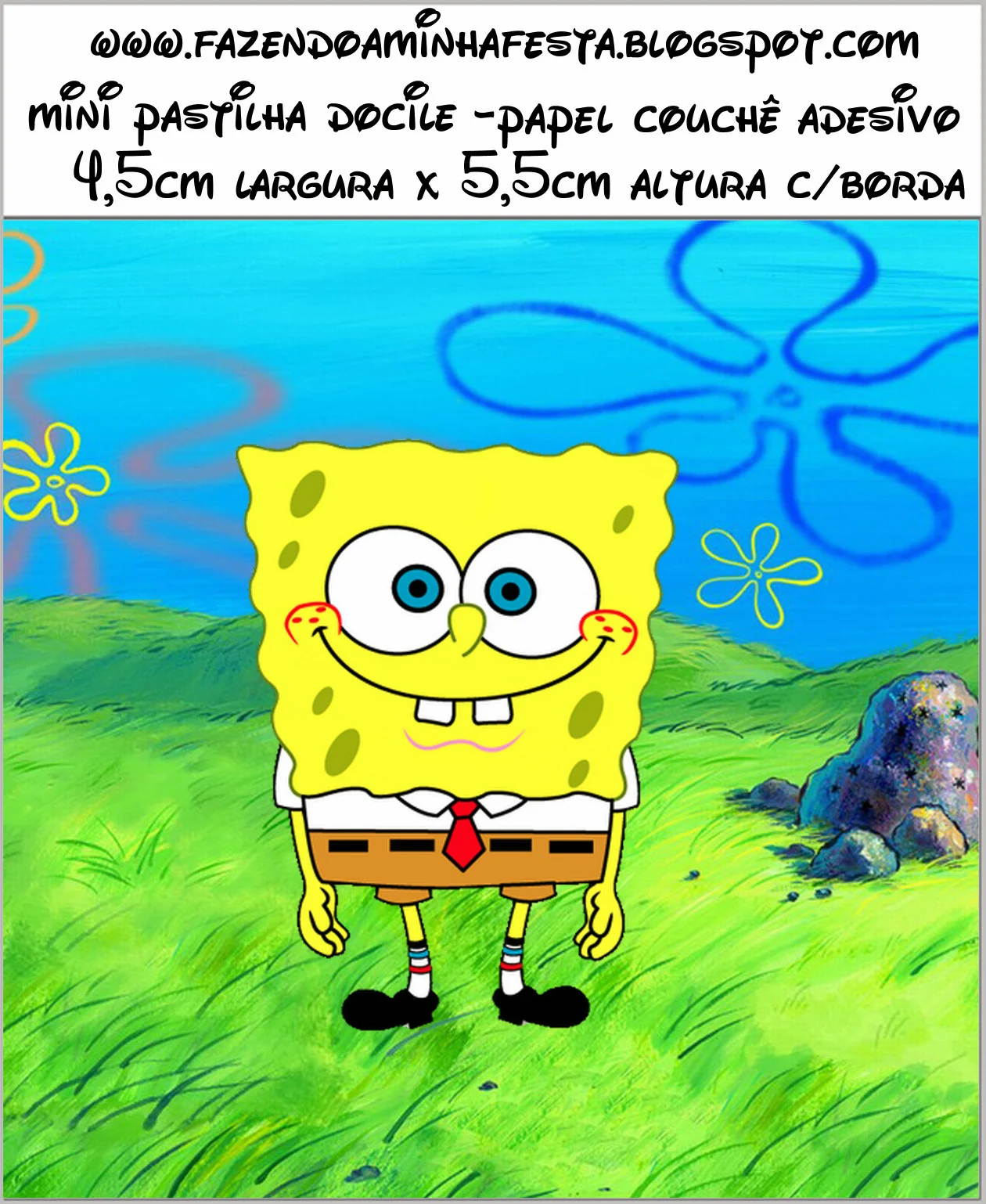 SpongeBob SquarePants: Free Printable Candy Bar Labels. - Oh My Fiesta ...