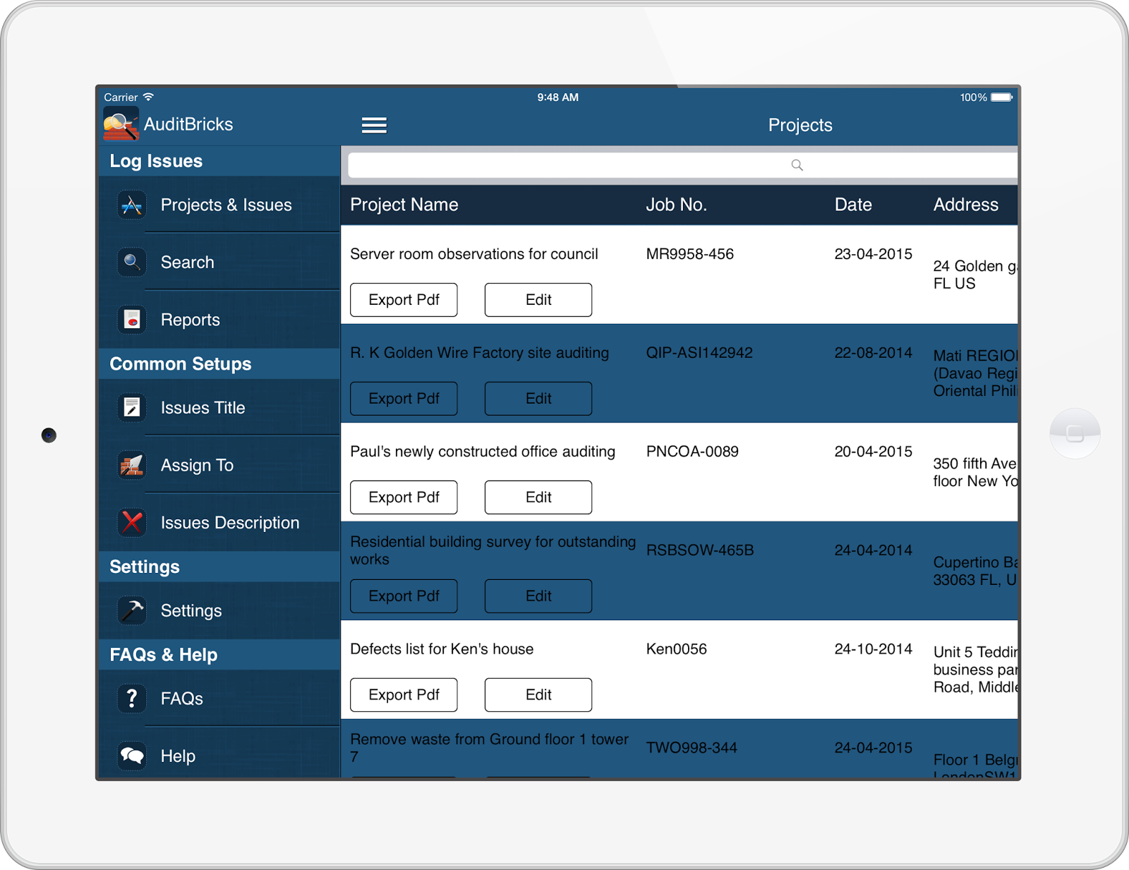 AuditBricks - Auditing, Snagging and Punch List Tool for Site Works ...