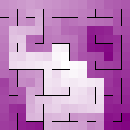 Jeremy Bytes: More Maze Programming: Adding Some Bias for Longer Paths