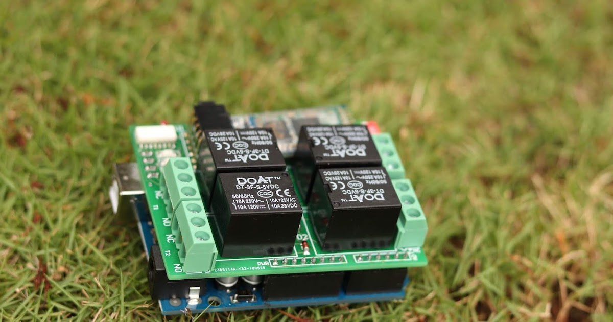 4 relay Bluetooth shield for Arduino Uno and Mega2560 based boards