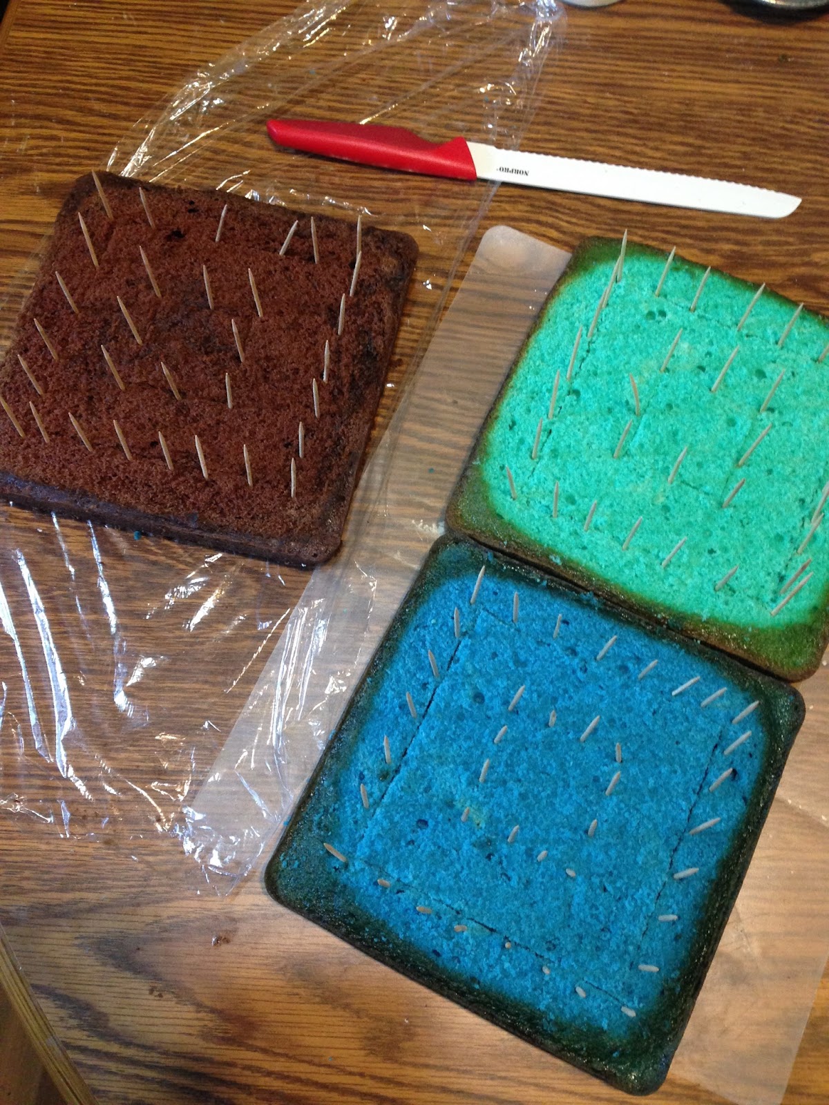 Sugar On The Brain: Minecraft Diamond Block Cake