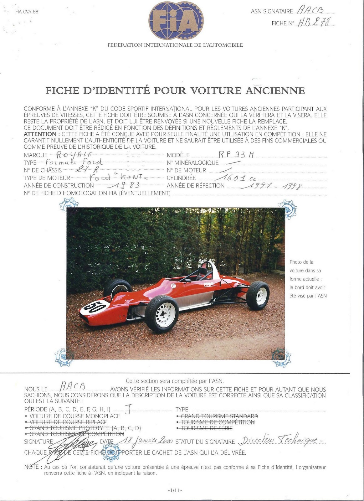 EtinVintageCars: FF ROYALE RP 33 M: BEFORE --- NOW ---- TOMORROW