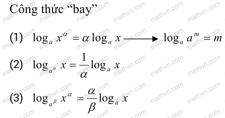 Cách học thuộc công thức lôgarit nhanh nhất - Toán Học Việt Nam