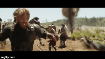 SNEAK PEEK : "Avengers: Infinity War" - 'Cap' vs 'The Outrider'