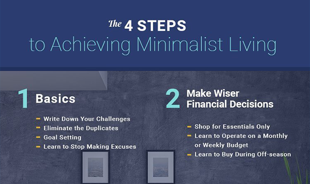 Achieving Minimalist Living With Minimum Effort #infographic - Visualistan