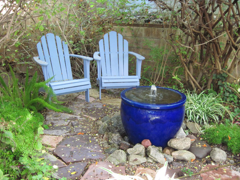 Two Men and a Little Farm: TWO CHAIRS AND A WATER FEATURE, INSPIRATION ...