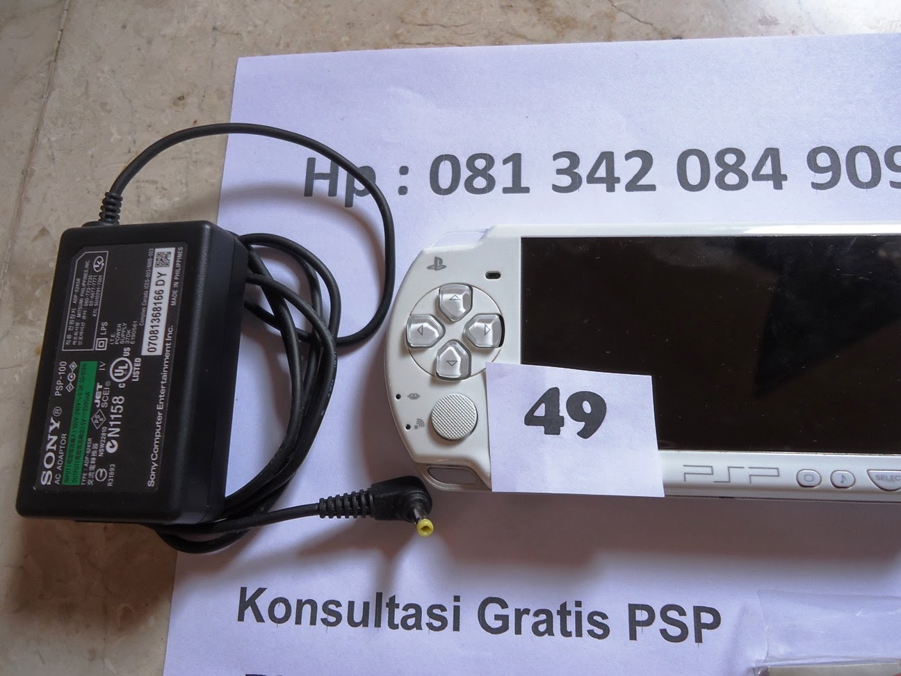 #49 PSP 2001 White Army Of Two + UMD + 8 Gb Full Game - Obral PSP Second