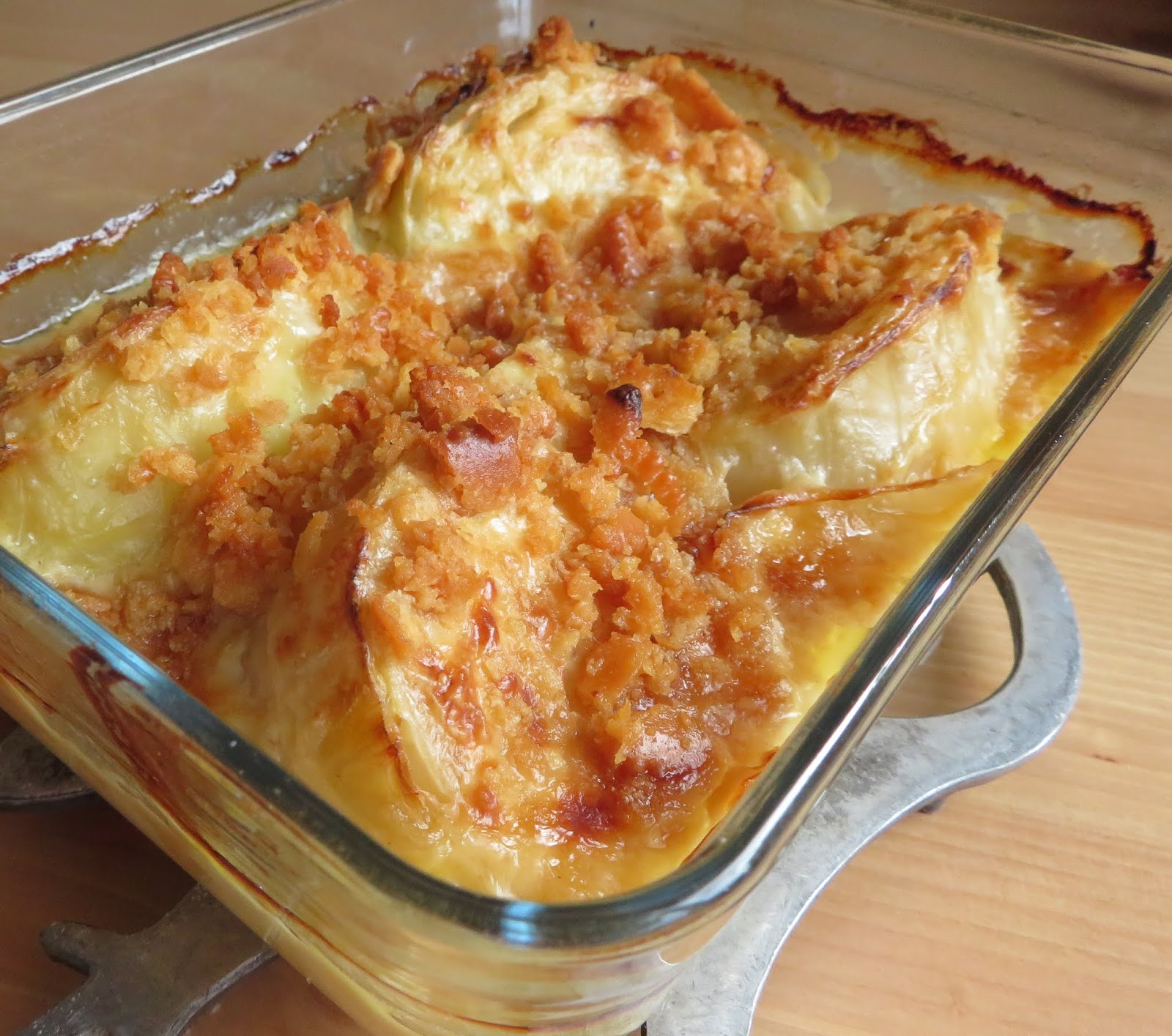 Cabbage, Cheese & Mustard Gratin for two | The English Kitchen