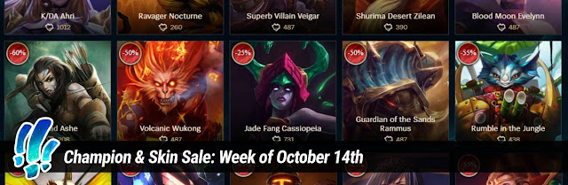 Surrender at 20: Champion & Skin Sale: Week of October 14th