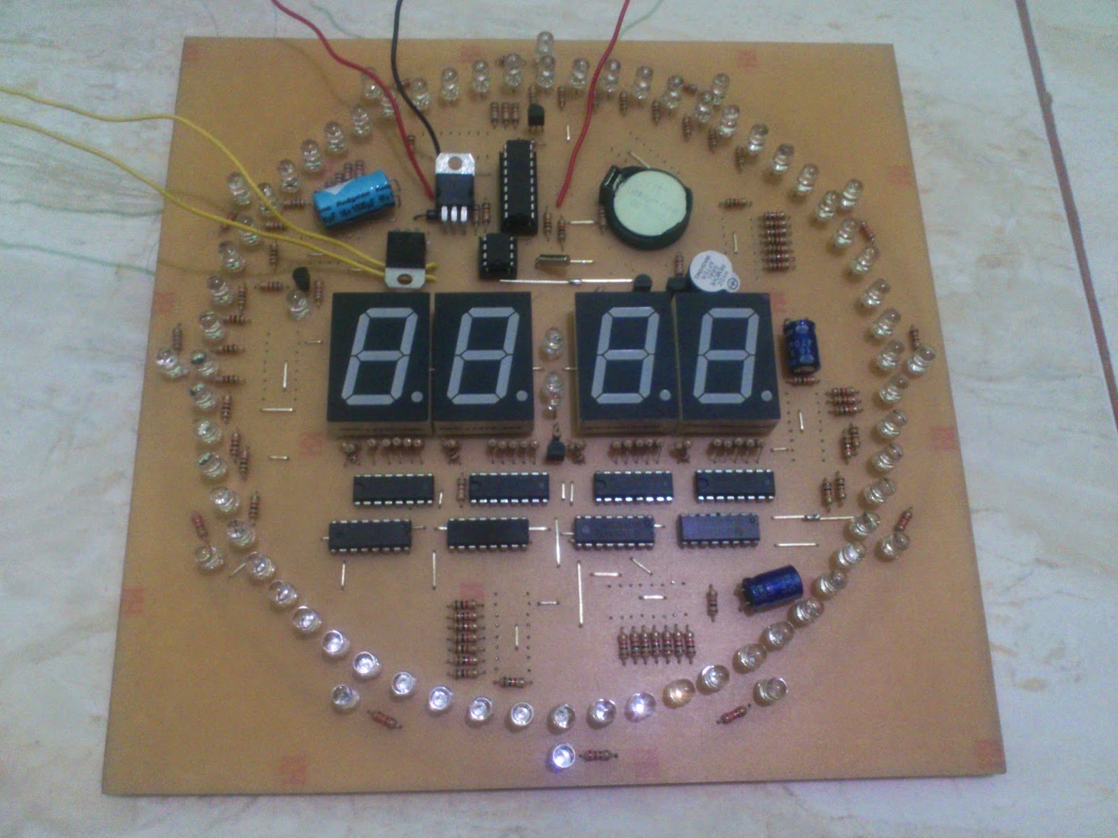 ELECTRONIC ONLY: Jam Digital Animasi 60 LED