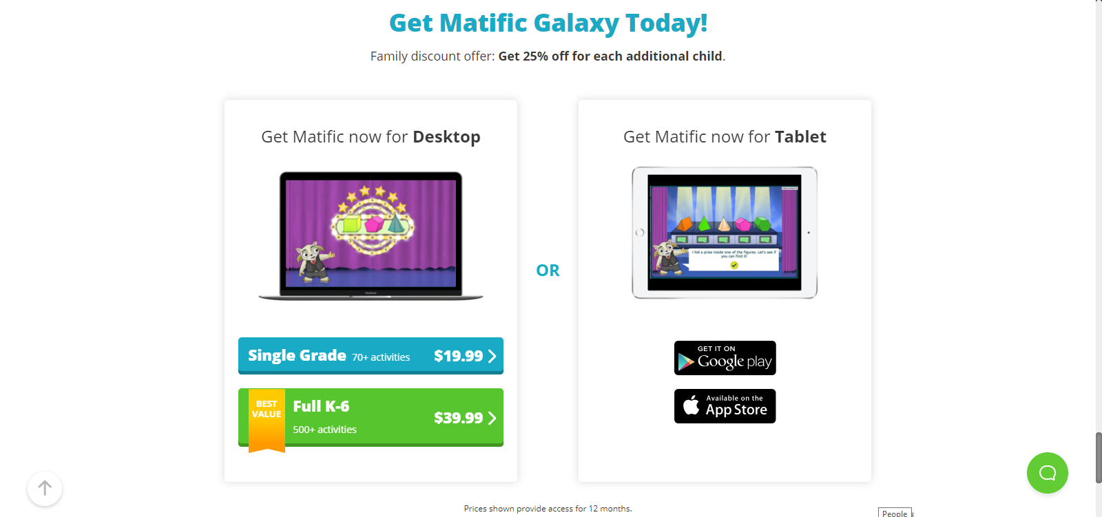 Training Children up for Christ: Matific Galaxy/ TOS Review