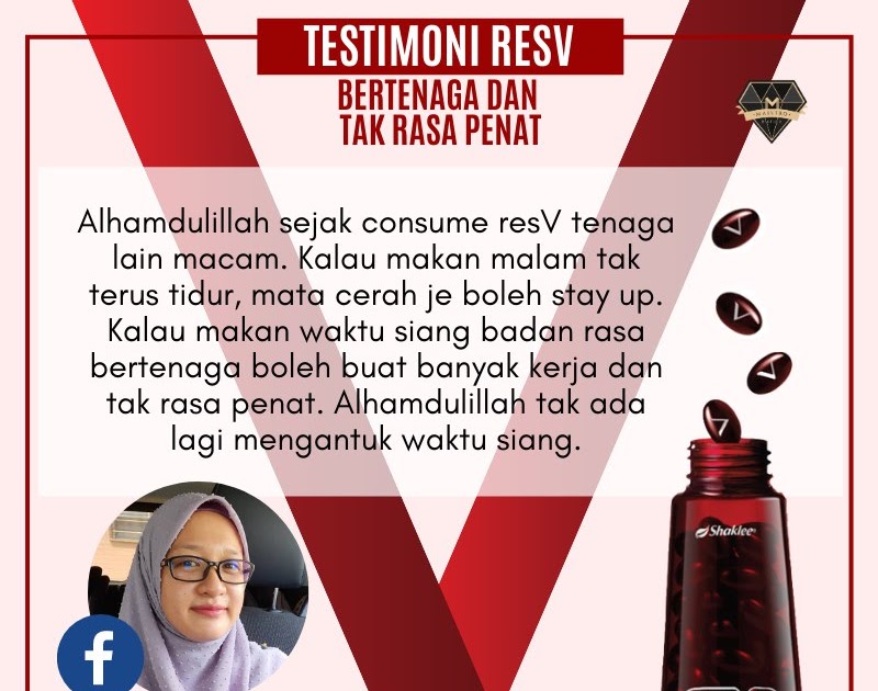 Testimoni Kebaikan ResV Shaklee
