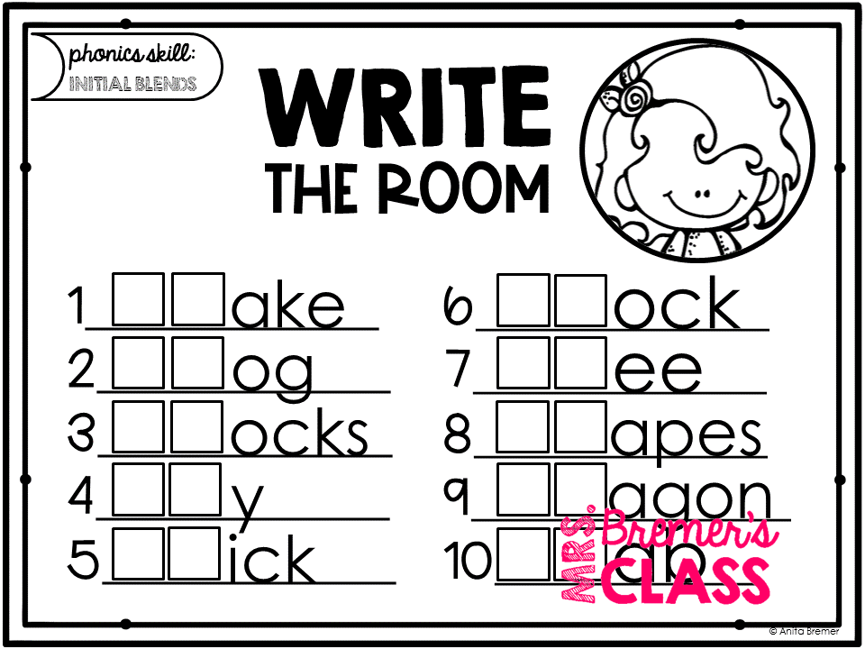 Write the Room Phonics Activities | Mrs. Bremer's Class