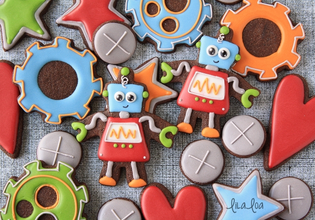 How to Make Decorated Robot Cookies