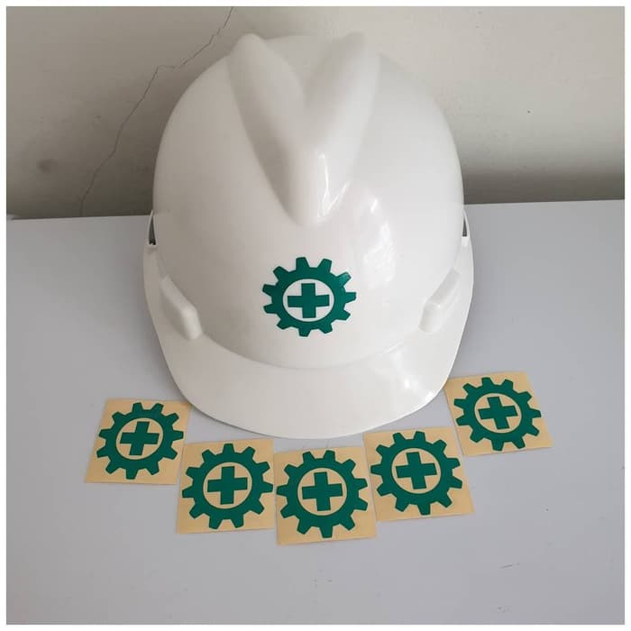 Sticker Cutting Logo Safety K3 untuk helm safety - NAFERO SAFETY