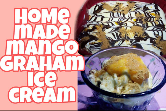 Home made Mango Graham Ice cream