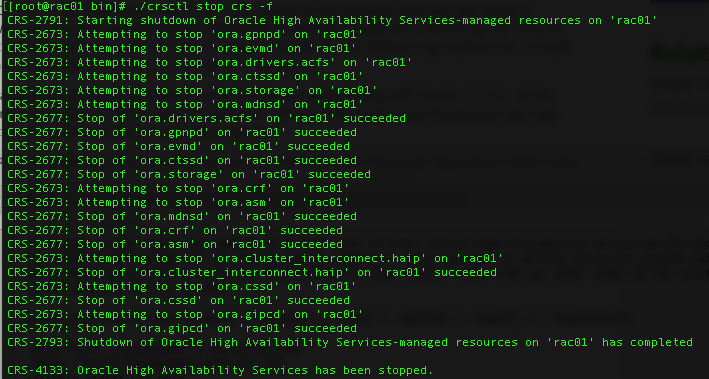 Clusterware Exclusive Mode to restore OCR ~ Dilli's Oracle/MySQL Linux Blog