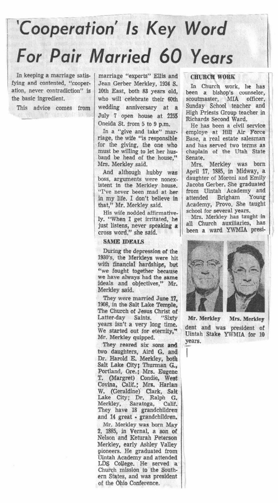 Asher and Birda Merkley