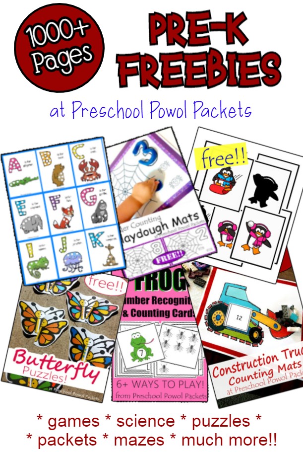 FREE | Preschool Powol Packets