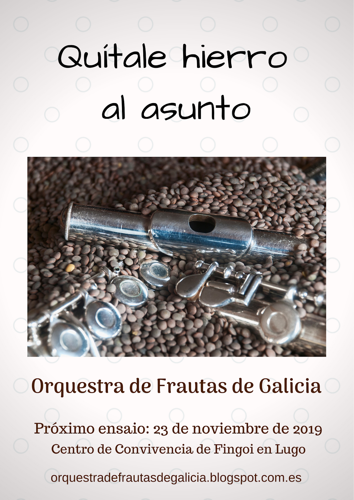 Orquestra de Frautas de Galicia: Próximo ensayo OFG: 23 de noviembre ... Orquestra de Frautas de Galicia: Próximo ensayo OFG: 23 de noviembre ...