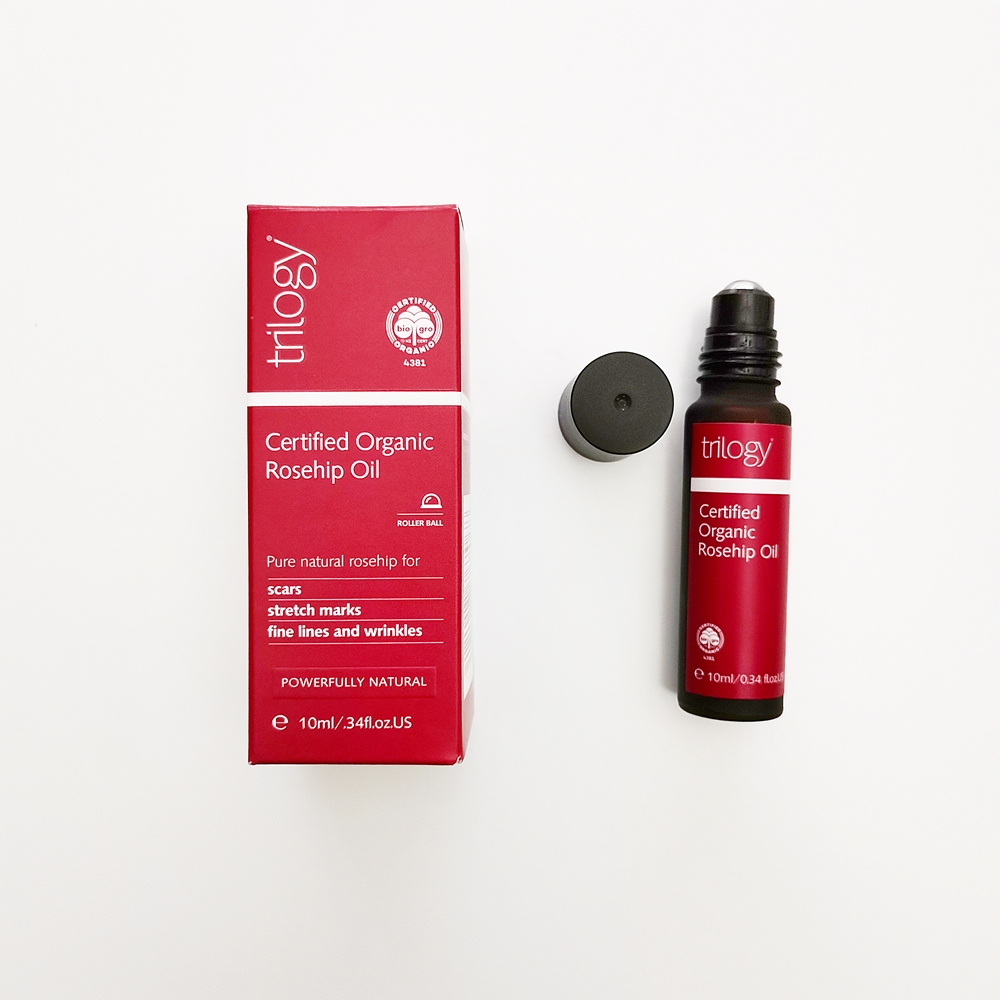 The Trilogy Certified Organic Rosehip Oil Rollerball 10ml.