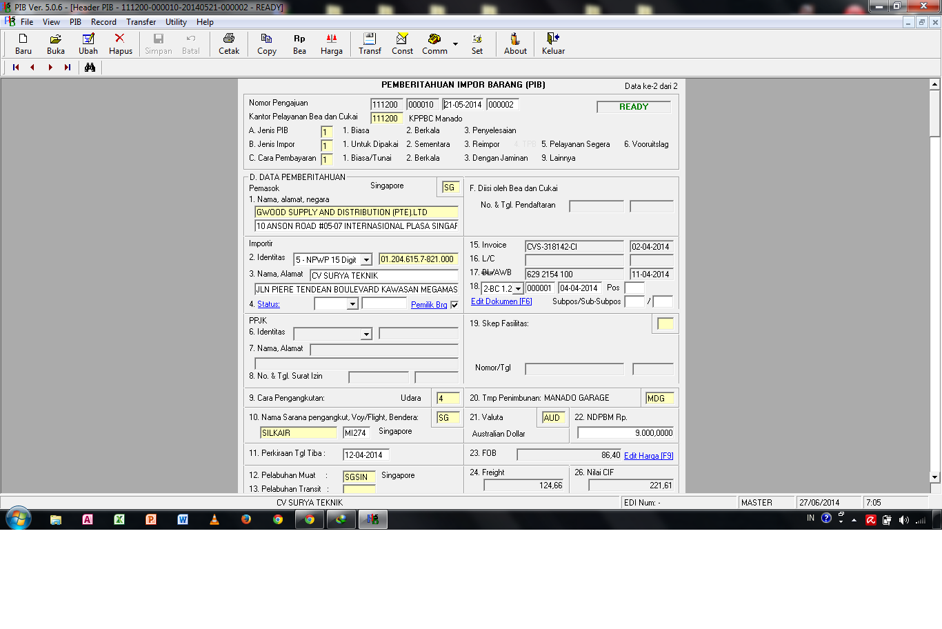 Modul PIB dan PEB Dalam Rangka Kepabeanan ~ KEPABEANAN-SAP