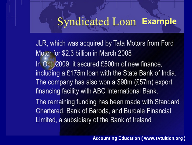 Syndication of Loans | Accounting Education