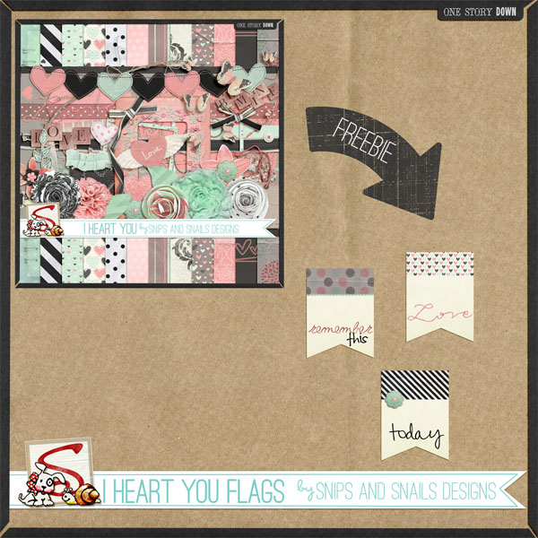 Snips and Snails Designs: I Heart You + Freebies!