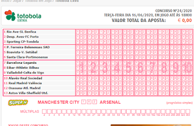 MÚLTIPLAS BASEADAS NO TOTOBOLA: Totobola extra