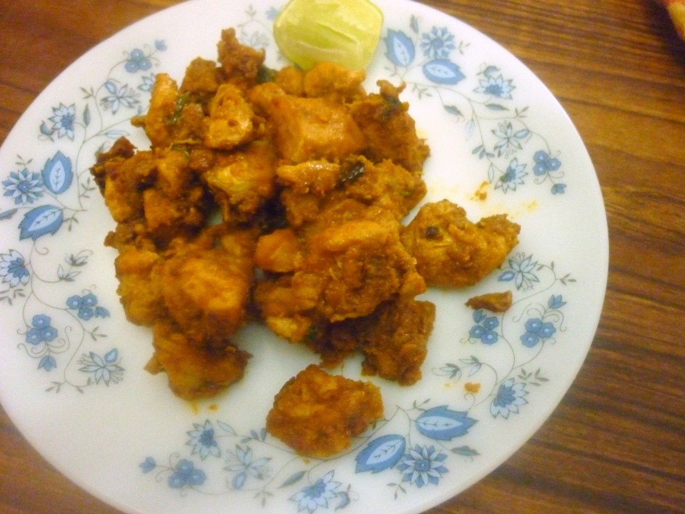 Chicken Fry with Poppy Seeds and Spices