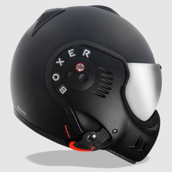 Roof Boxer V8 Black Shadow Helmet - way2speed