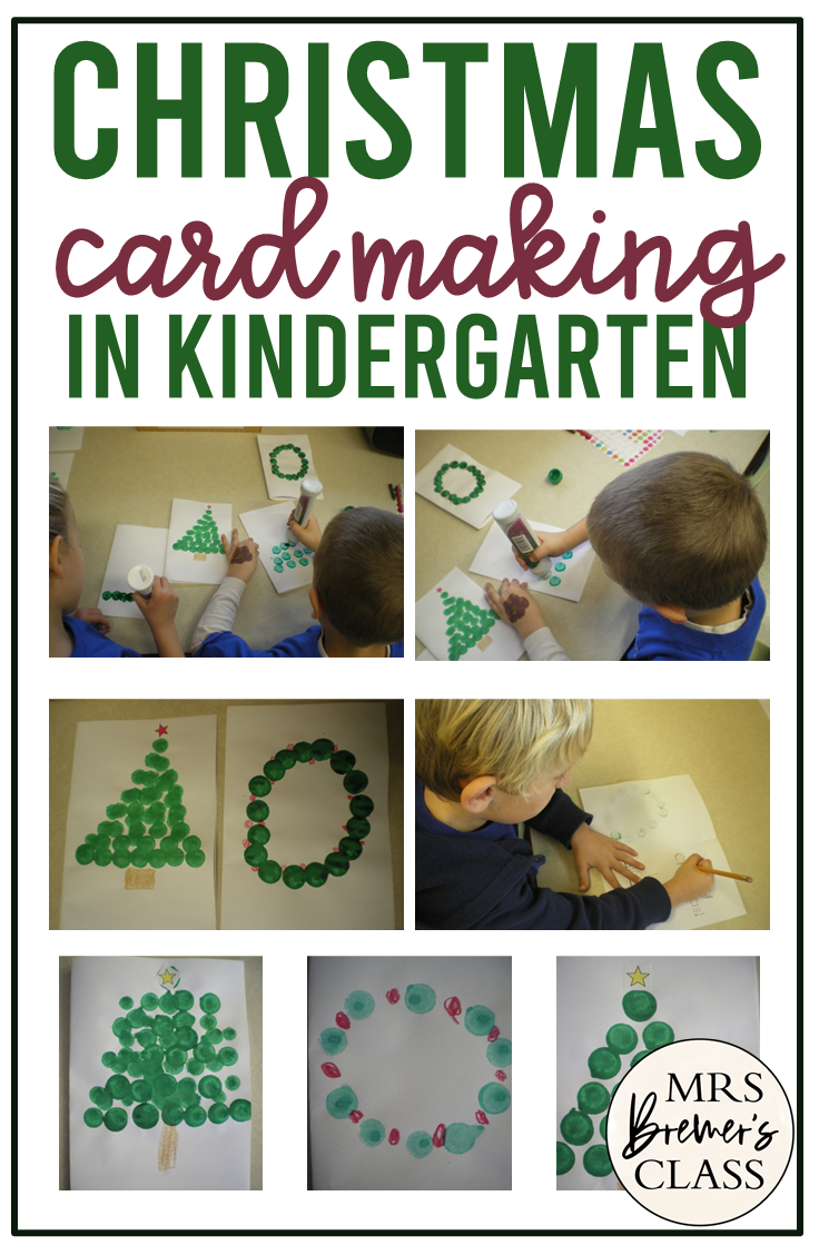 NO PREP Cute and Easy Christmas Cards for Kindergarteners | Mrs. Bremer ...