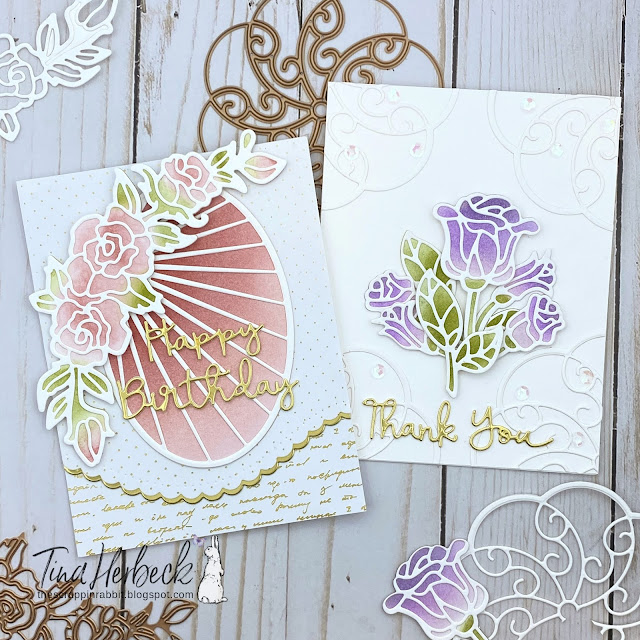 The Scrappin Rabbit: Spellbinders Stained Glass Bouquet Collection Dies