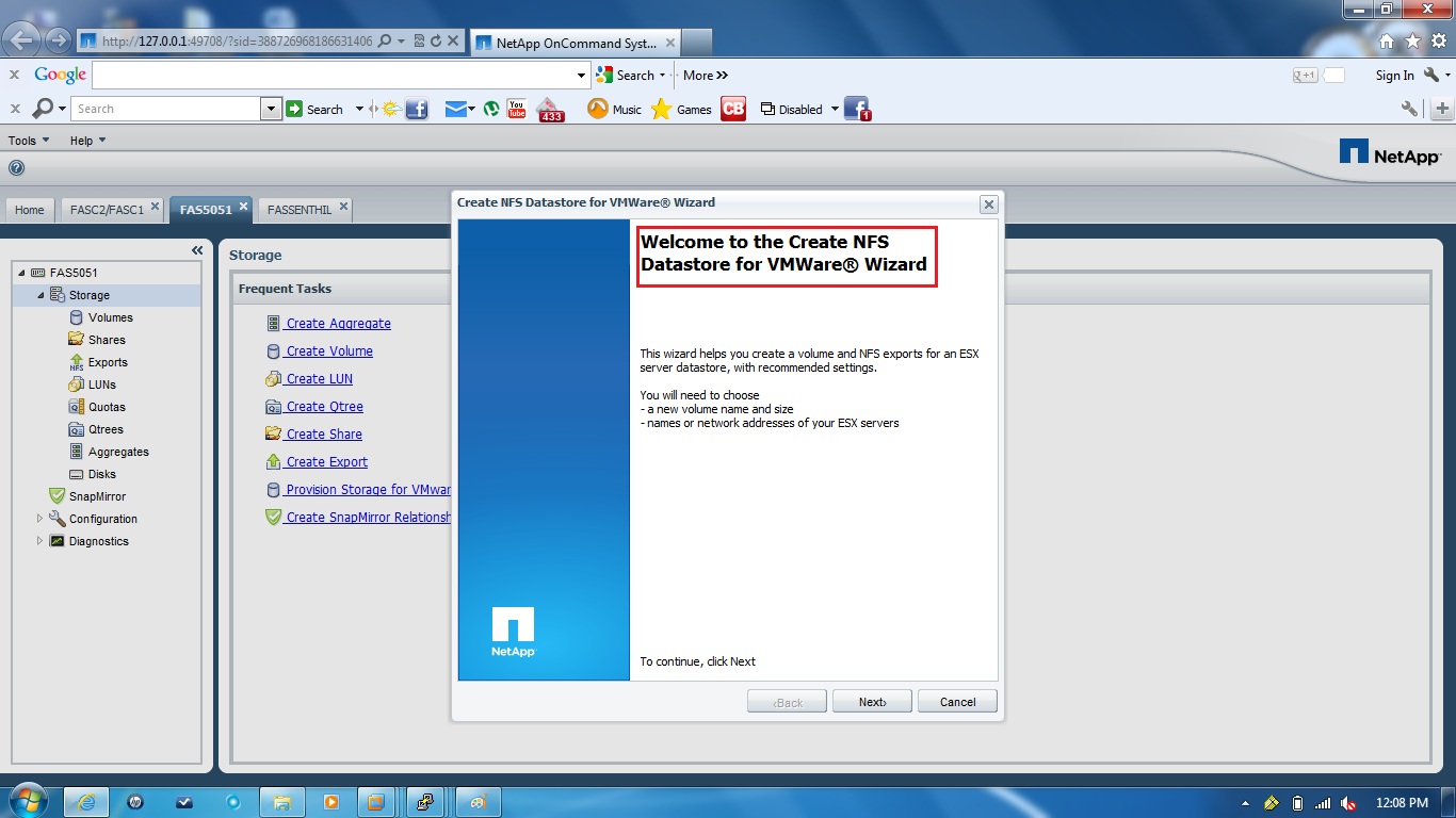 Remote Infrastructure Management Managing Netapp Cluster With Netapp Oncommand System Manager