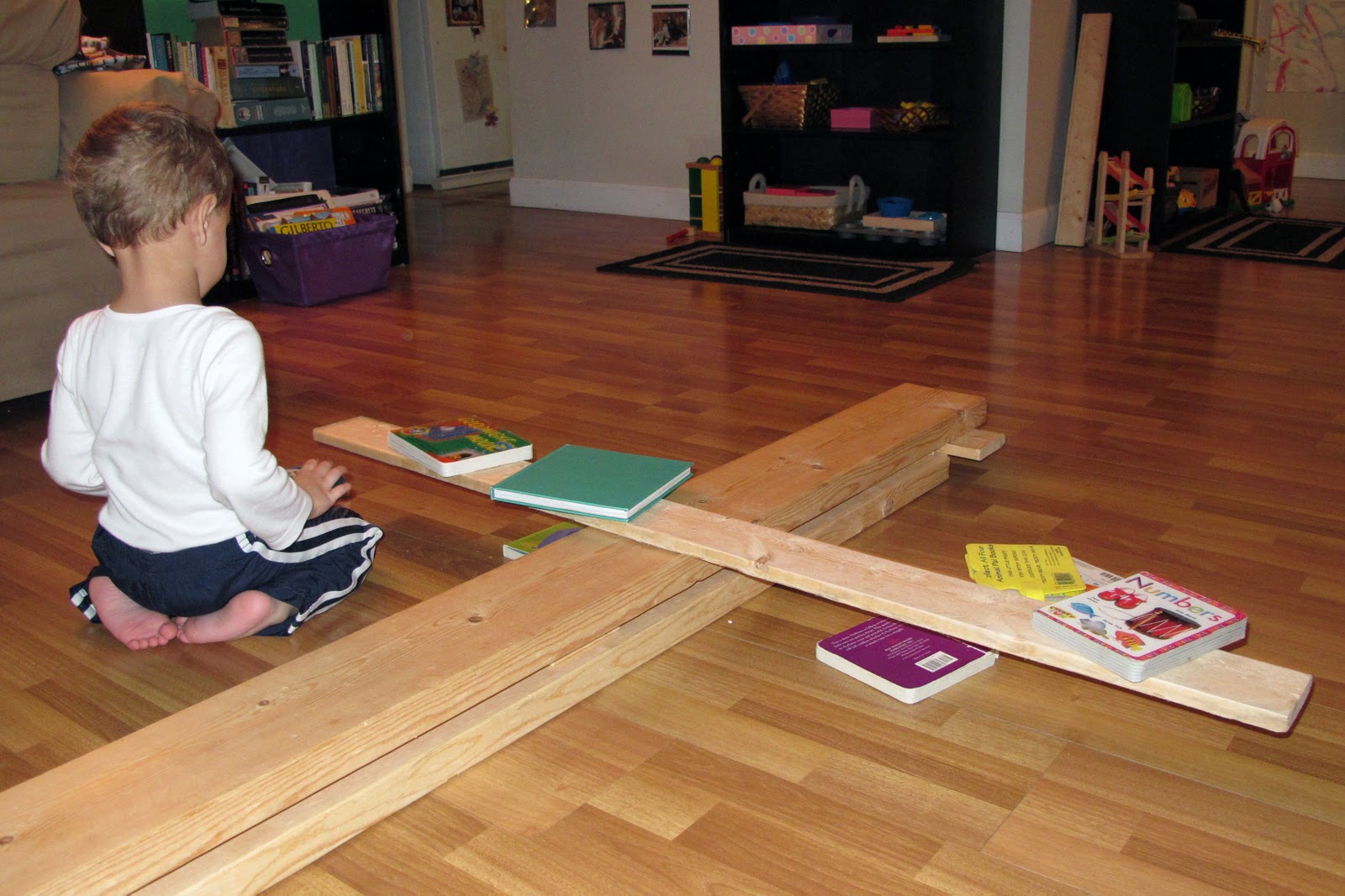 Peaceful Parenting: Homemade Levers: Science Play