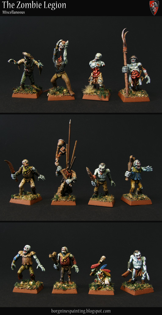 Borgnine's Miniature Painting: Zombie Legion - Miscellaneous