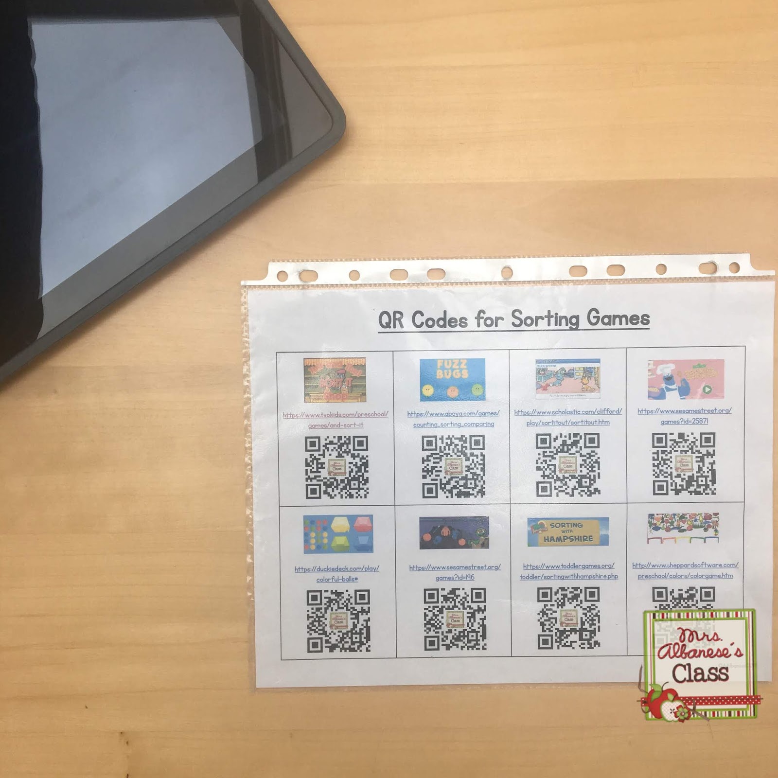 Sorting in Kindergarten | Mrs. Albanese's Kindergarten Class