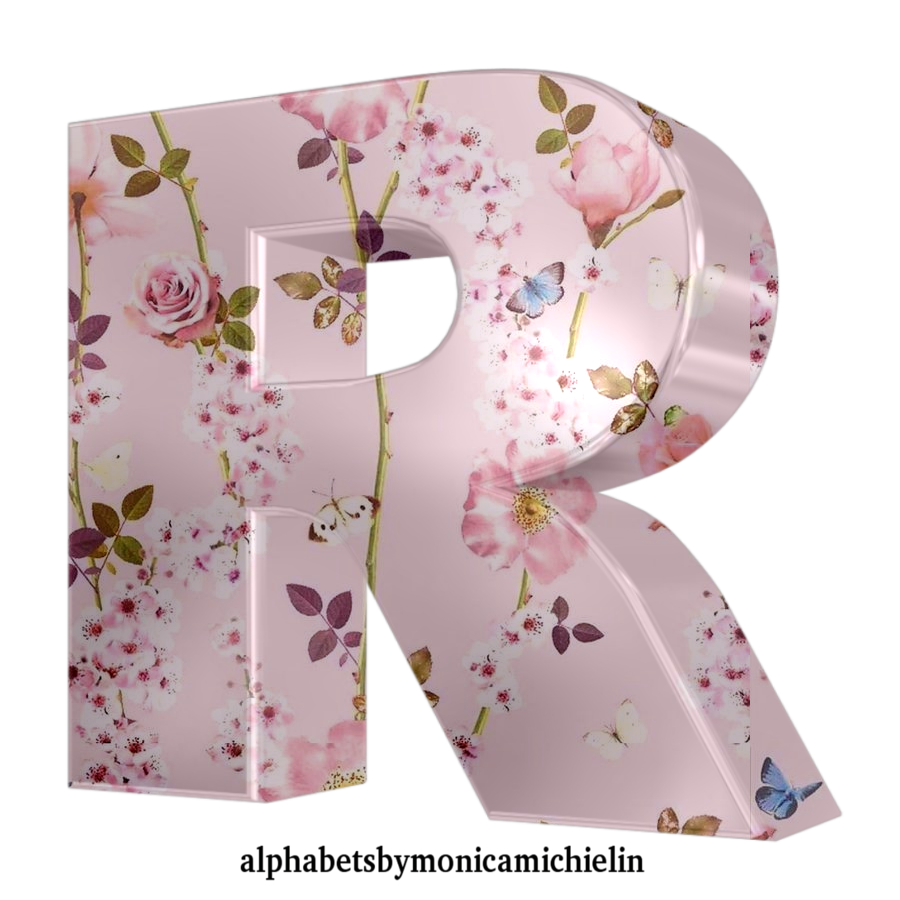 M. Michielin Alphabets: PASTEL ROSES ALPHABET, NUMBERS, ICONS PNG AND ...