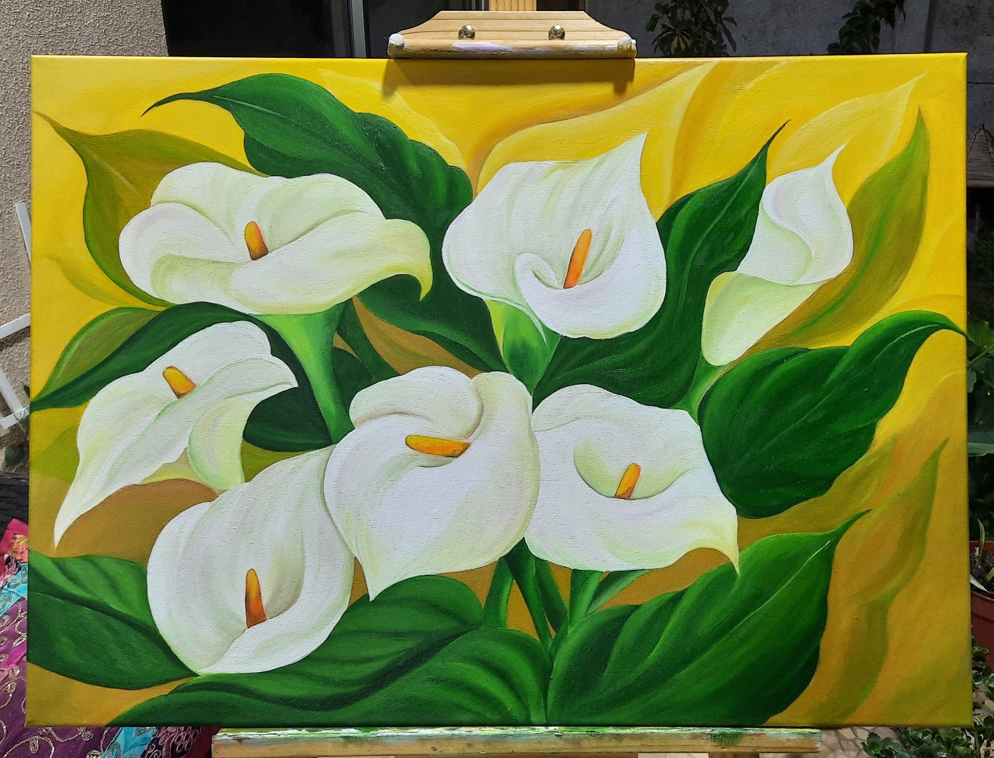 Tejer y Pintar "El arte de crear con tus manos".: Calas con Técnica Mixta