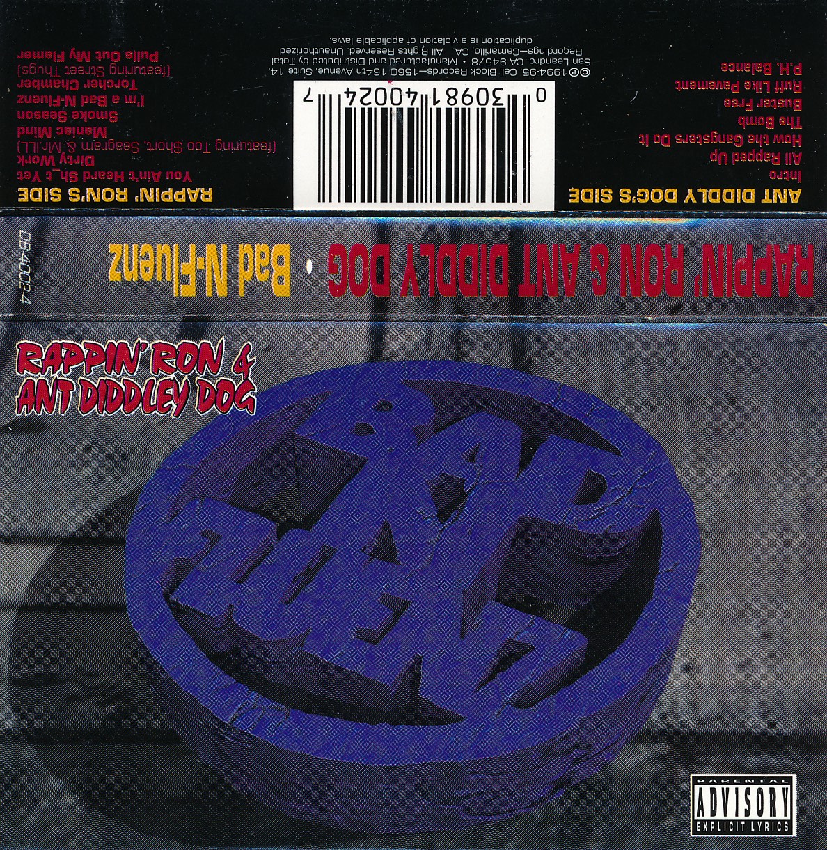 12ManRambo * Independent-Label RAP Cassettes, NORTHERN California '85 ...