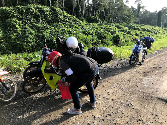 Ekspedisi kapcai Honda EX5 dari Labuan ke Tawau melalui jalan Kalabakan
