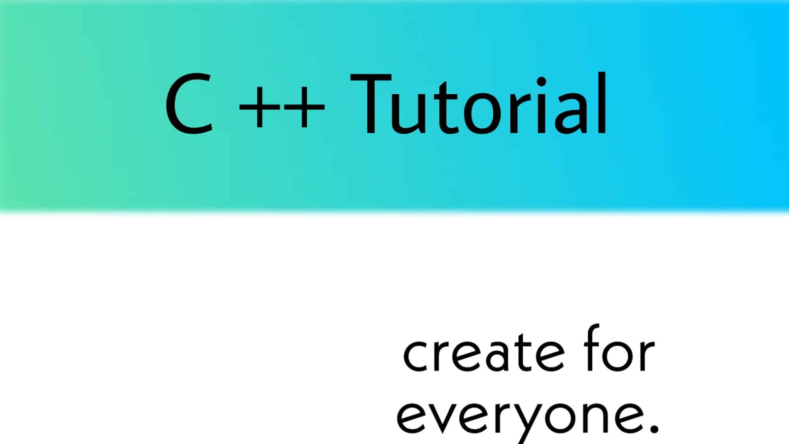 c++(oop) Tutorial.